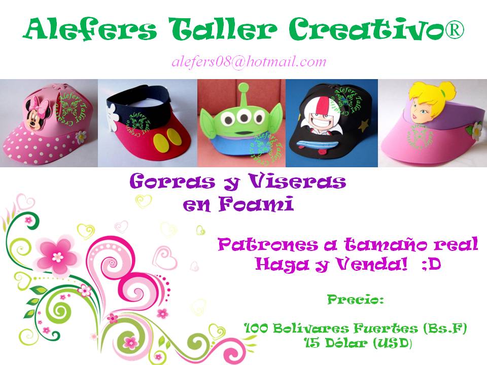 Taller creativo alefers molde para hacer gorras - Imagui
