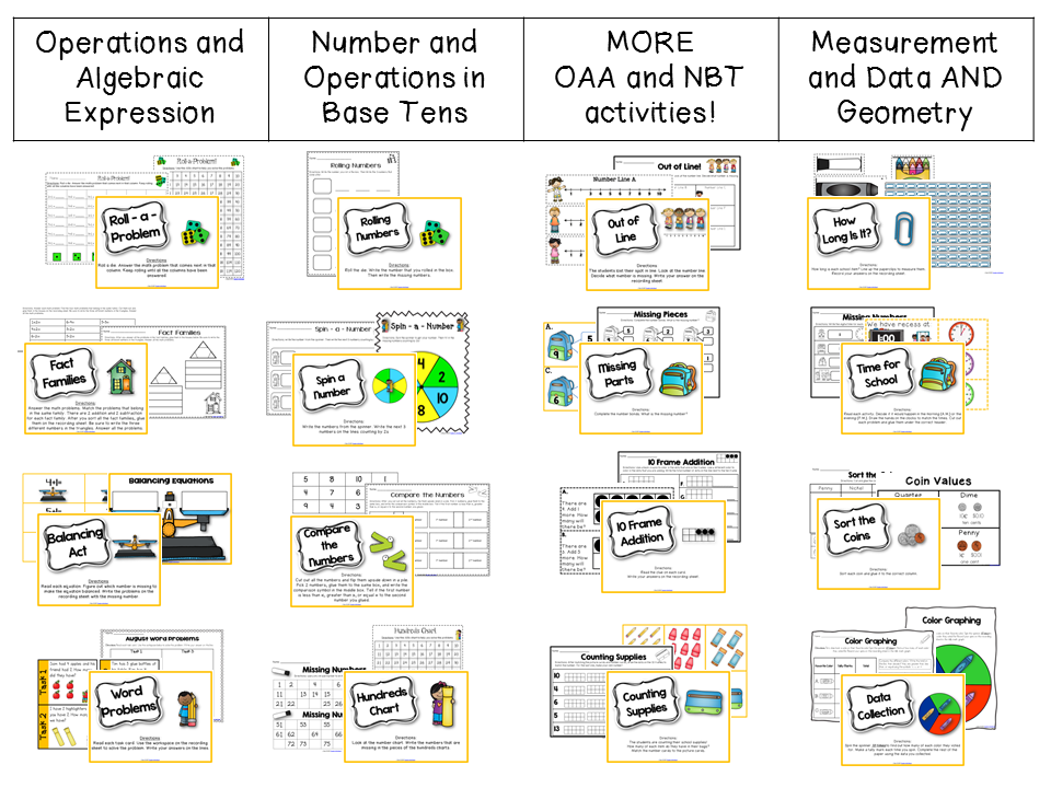 August CCS Centers... FIRST Grade! - Teacher by the Beach