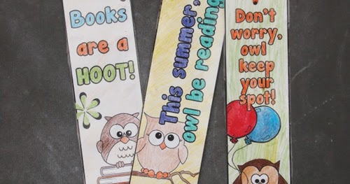 My Owl Barn: Printable Color-In Owl Bookmarks