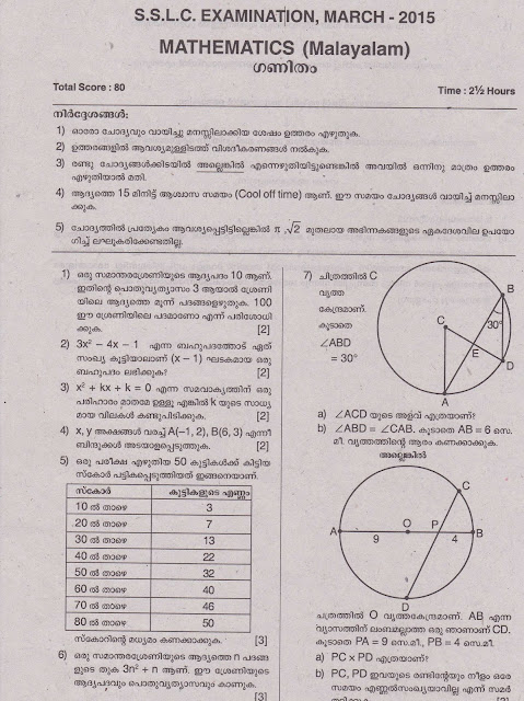 SSLC Question Paper Sslc Model Question Paper 2015 Mathematics sslc-question-paper-sslc-model-question-paper-2015-mathematics