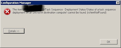 Running SCCM (ConfigMgr) 2012 : SCCM/SQL Reporting Services - "Status of a task sequence ...