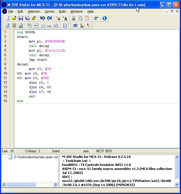 Simulator Assembly MIDE-51 Simulator