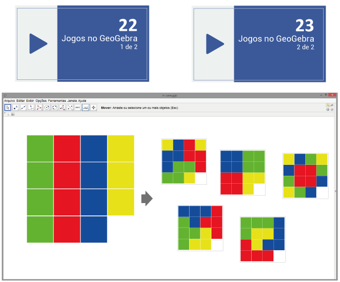 O GeoGebra: Vídeo-aulas sobre construir jogos no GeoGebra