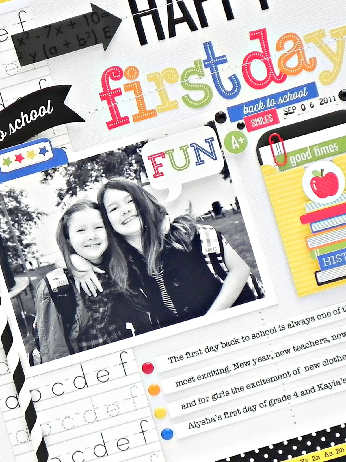 Doodlebug Design Inc Blog: Back to School: Happy First Day Layout by ...