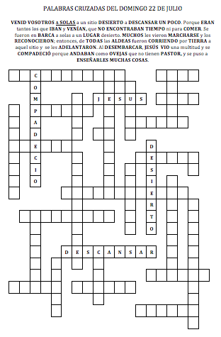 PALABRAS CRUZADAS DE HOY