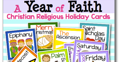 Faith Filled Freebies: Religious Holiday Calendar Card Freebie
