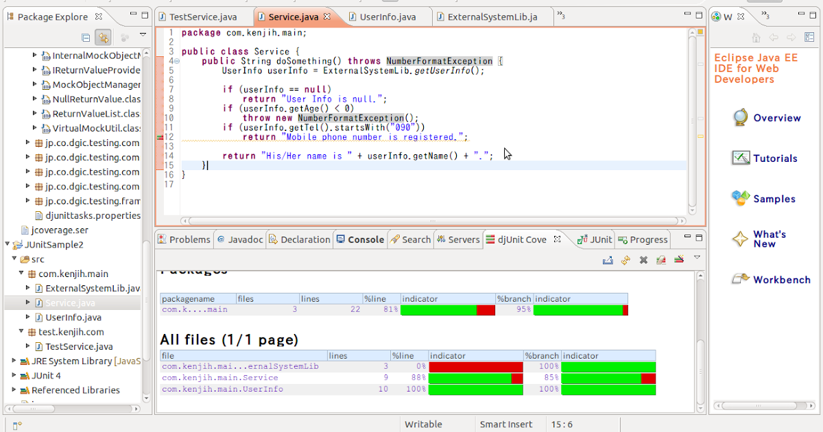 Tech Tips: JUnitを使って単体テストをする(2)