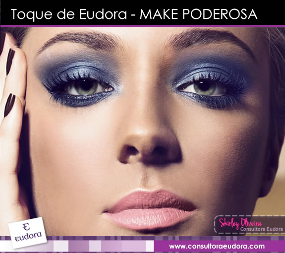 Make Poderosa Azul Metálico » Momento Beauté