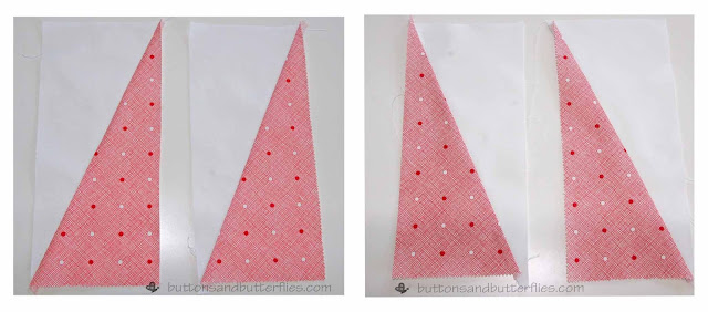 Buttons and Butterflies: Half Rectangle Triangles {Tutorial}