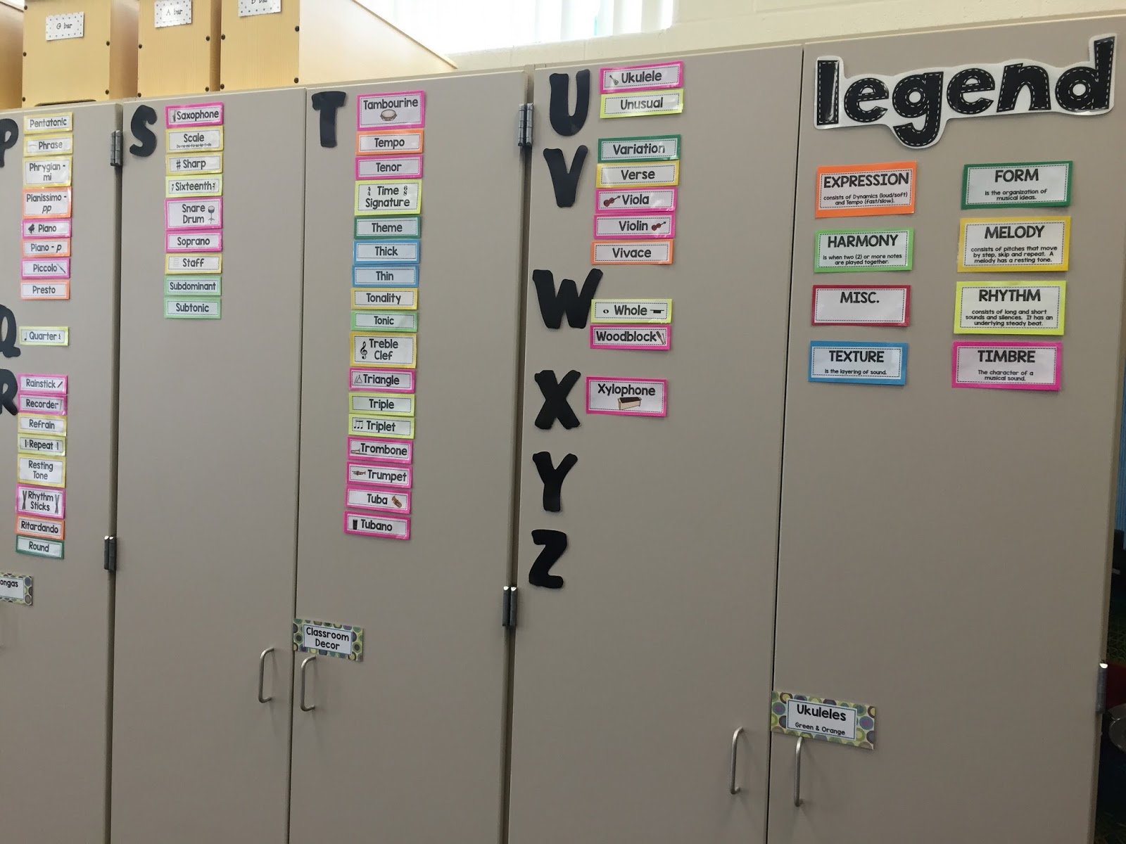 Music Room Word Walls - SingtoKids