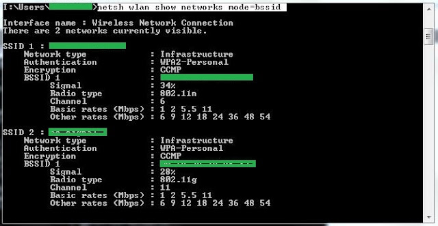 View all available wifi networks through Command Prompt