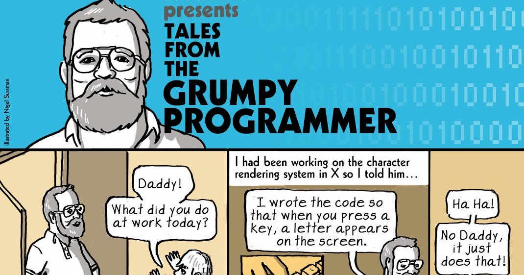 The Grumpy Programmer: I've never been a cartoon before!