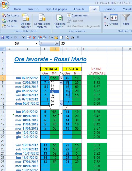 Excel easy Excel facile: Come gestire ore lavorate con EXCEL - come si calcolano le ore lavorate ...