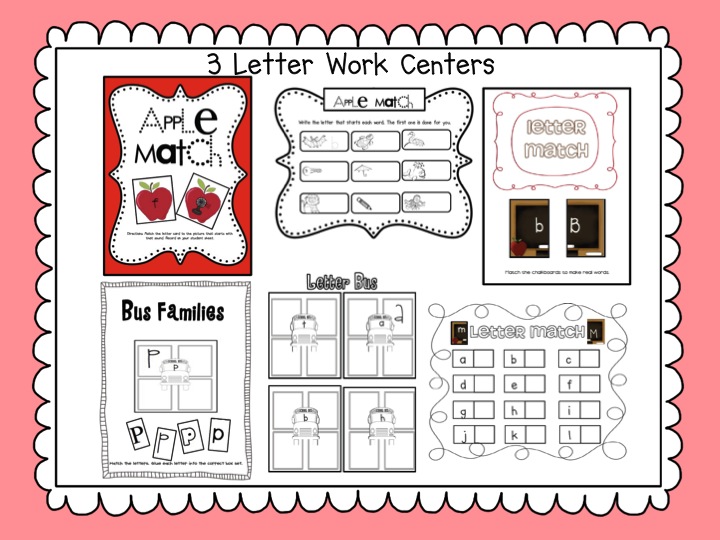 Literacy Centers for Kindergarten (and great for first grade too ...