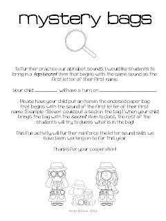 Mrs. Bremer's Class: Mystery Bags