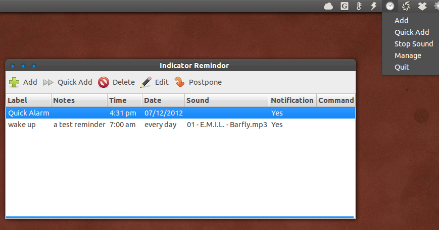 Schedule Alarms / Reminders In Ubuntu With Indicator Remindor ~ Web Upd8: Ubuntu / Linux blog