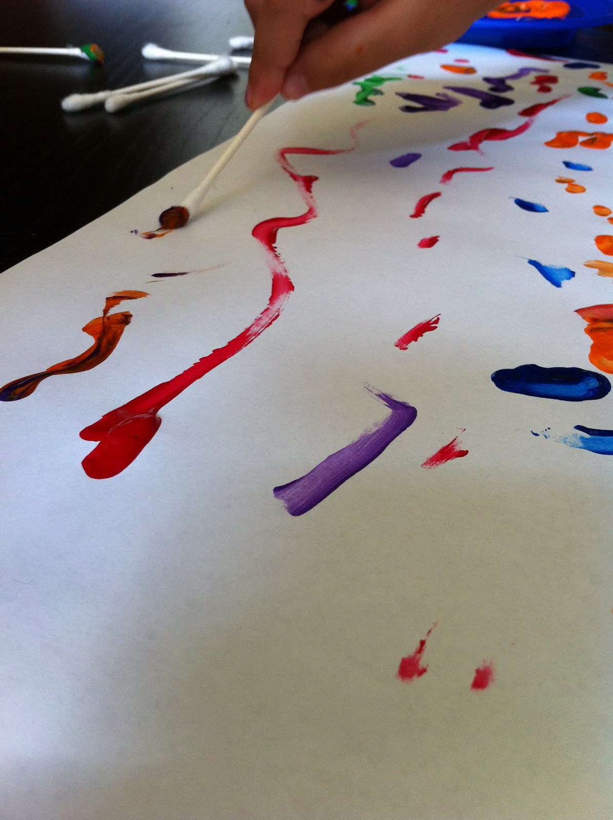 A Childhood List: 121) Q-Tip Painting