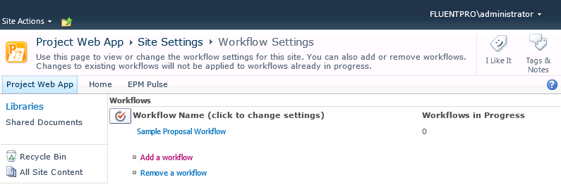 Microsoft Project Server / Online Implementer
