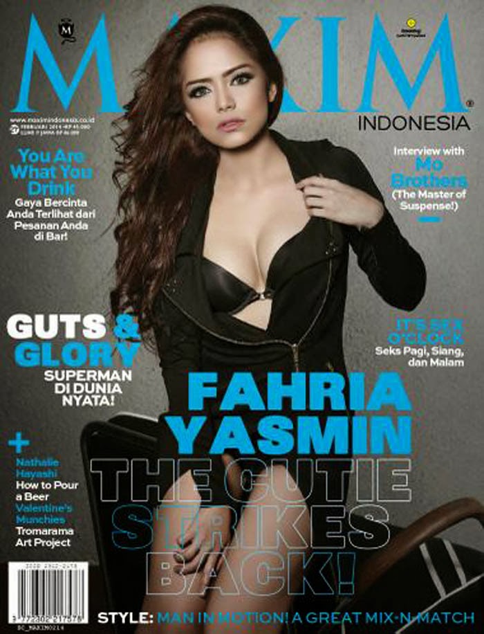 DJ Fahria Yasmin di Cover Majalah MAXIM Indonesia Februari 2014