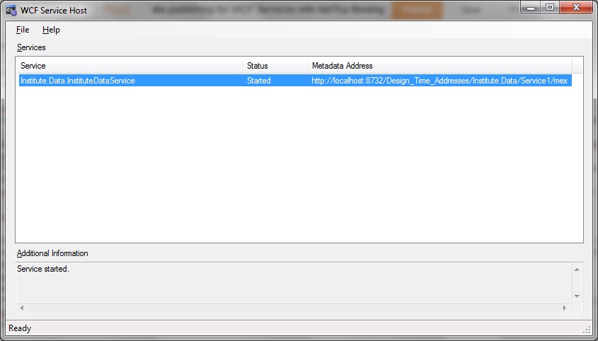 Muhammad Shujaat Siddiqi: Visual Studio hosting WCF Services using WCF Service Host