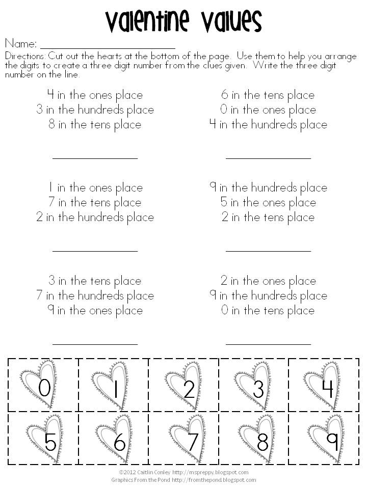 Valentine Values - Classroom Freebies