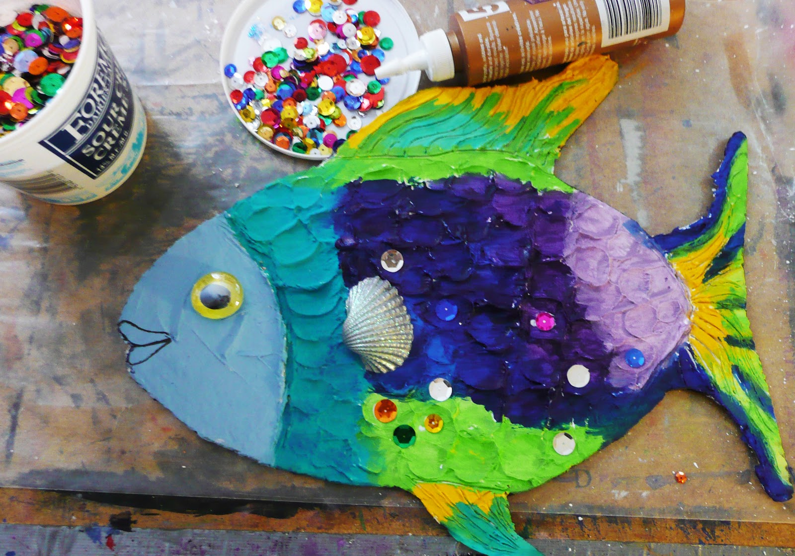 that artist woman: How to Make a Rainbow Fish