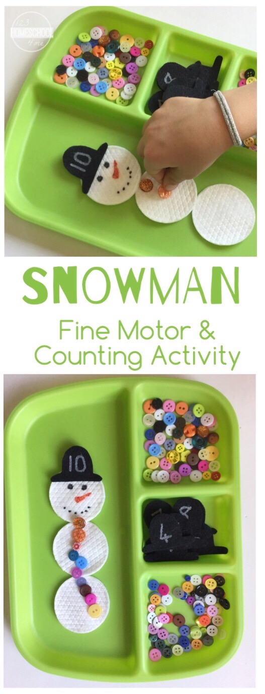 Snowman Counting Activity For Preschool snowman-counting-activity-for-preschool