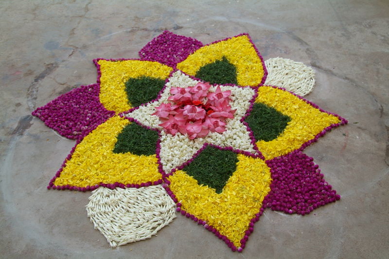 Flower Decoration florist Kolangal Rangoli flower-decoration-florist-kolangal-rangoli