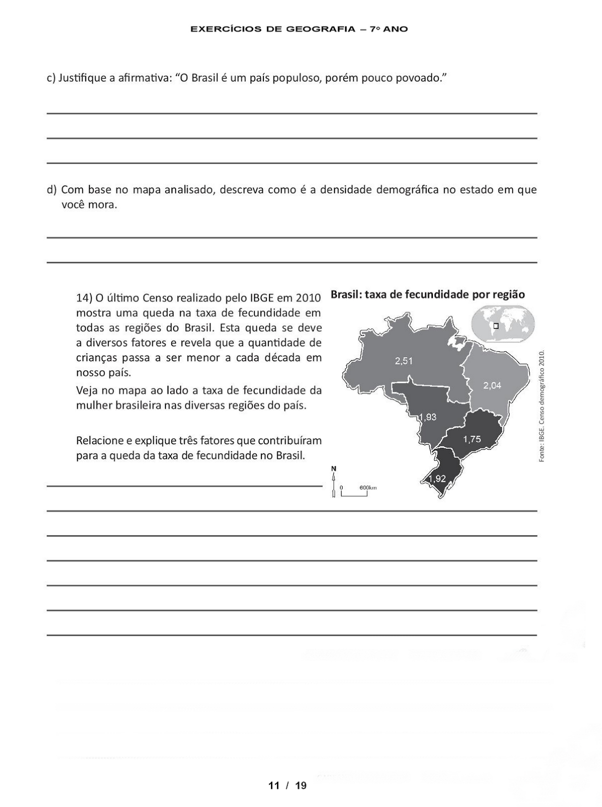 Atividades 7 Ano Geografia - REVOEDUCA