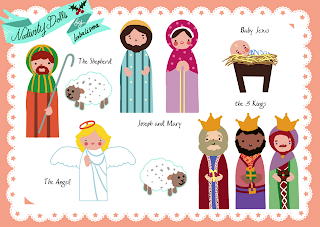 Nativity Paper Dolls Printable | DIY Christmas