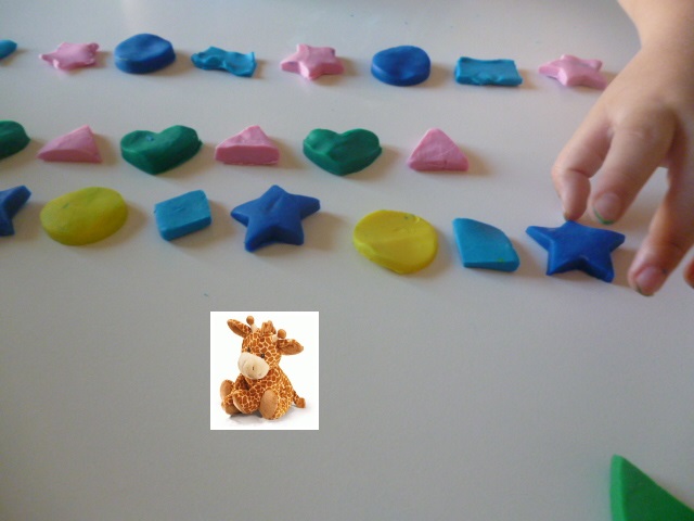 La jirafa: 271 - Figuras geométricas de plastilina