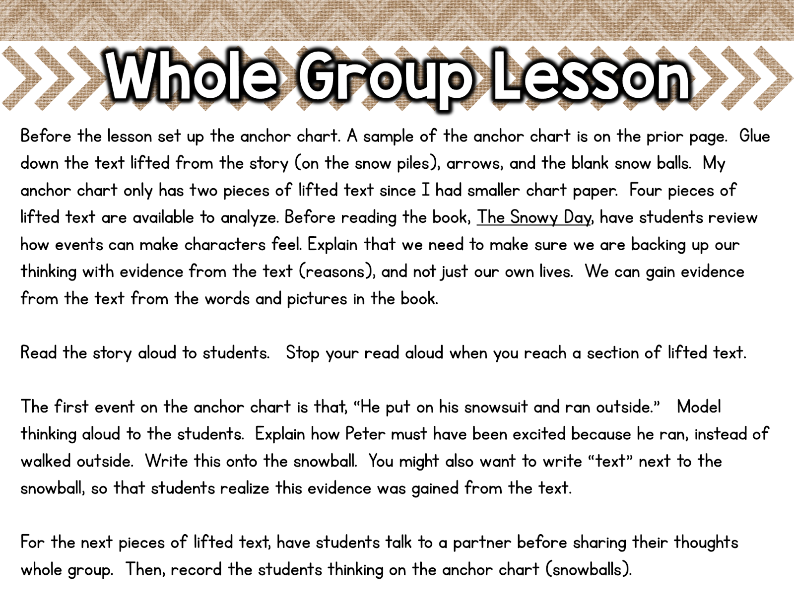 The Snowy Day: Reading in a Winter Wonderland - Mandy's Tips for Teachers