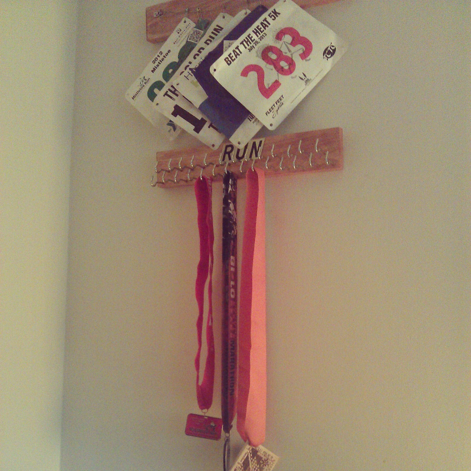 Building A Display For Your Race Bibs Medals ForksToFeet building-a-display-for-your-race-bibs-medals-forkstofeet
