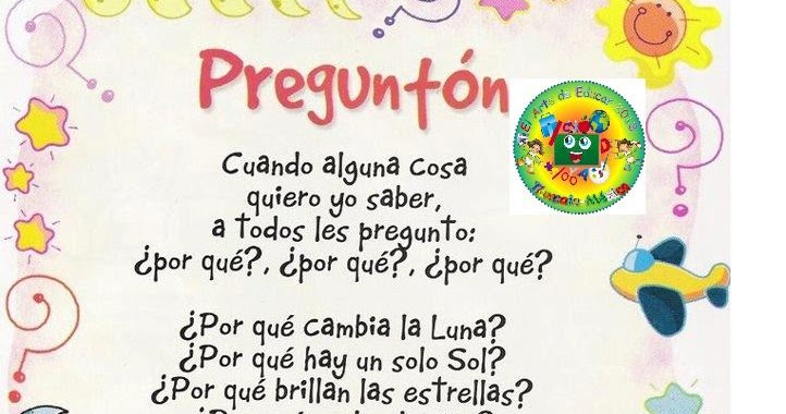 POESIAS PARA EL COLE: POEMA PREGUNTÓN