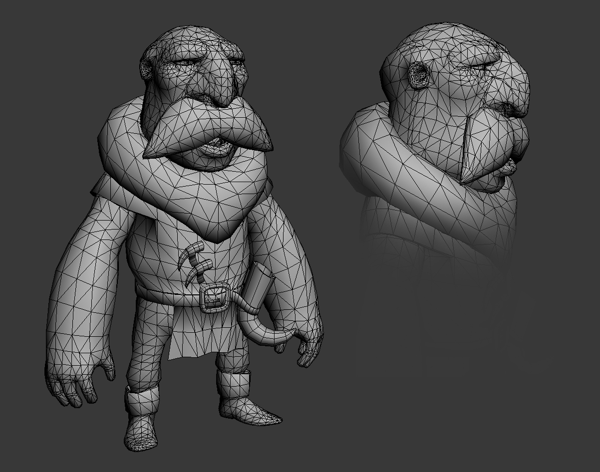 Modeling fightpunch's Viking — polycount