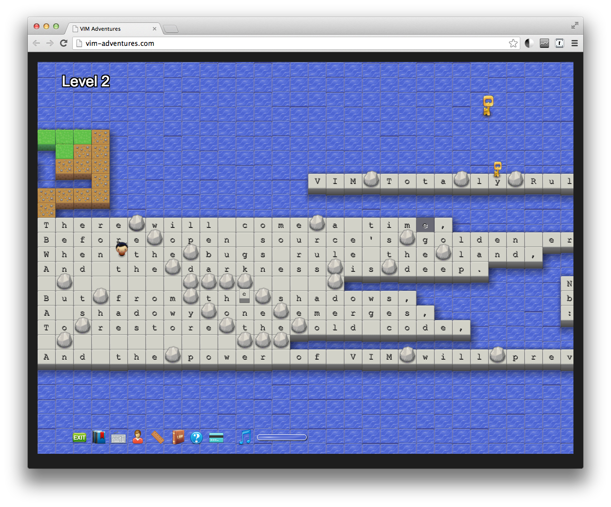 VIM Adventures -- 玩遊戲學 VIM - G. T. Wang