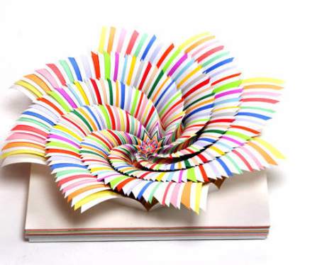 origami paper Jen Stark 3D ~ origami instructions art and craft ideas