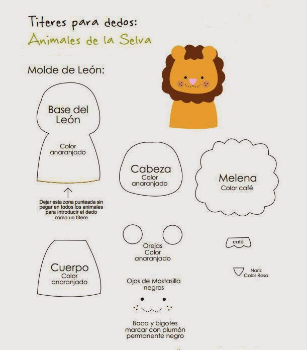 Títeres con molde en goma eva - Imagui
