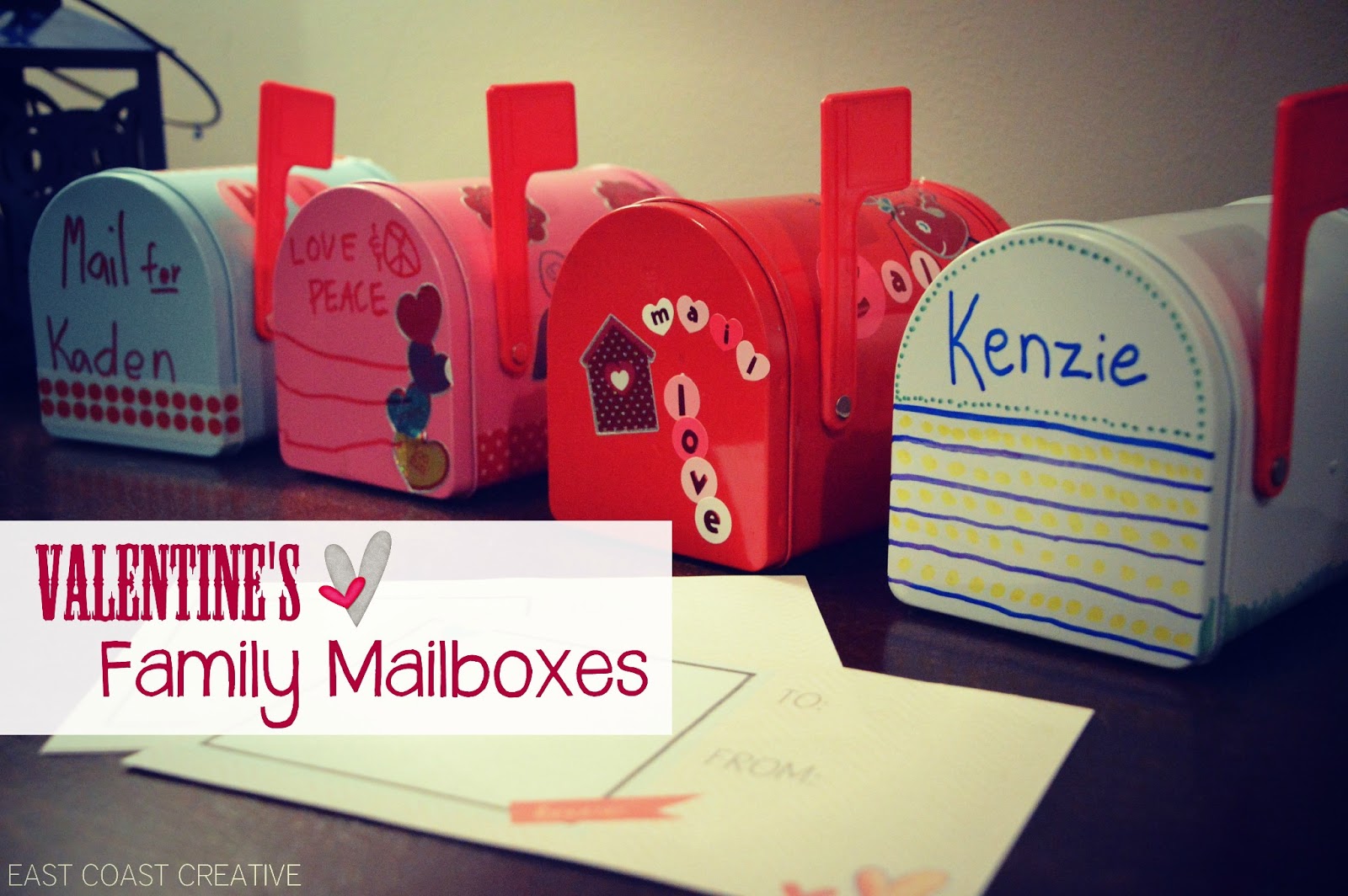 Family Valentine’s Mailboxes {Try this Now} | East Coast Creative