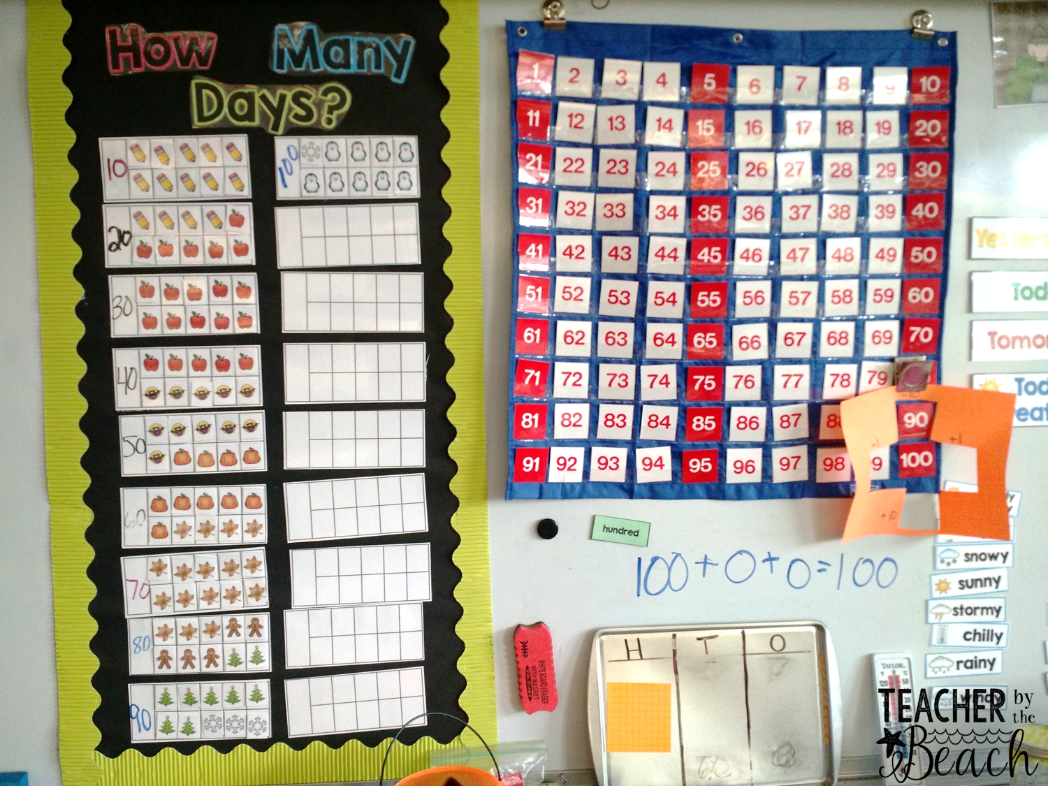 100 Days Smarter in 1st Grade - Teacher by the Beach