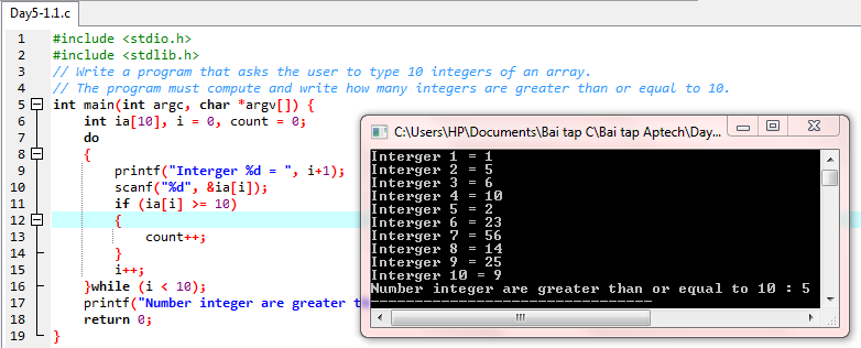 Thiendmh: [LBC] Day 5 - 1: Number array