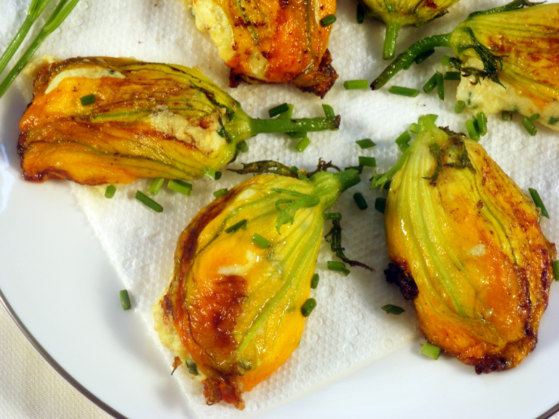 STUFFED ZUCCHINI BLOSSOMS FROM NOURISHED Carb Wars Cookbooks stuffed-zucchini-blossoms-from-nourished-carb-wars-cookbooks