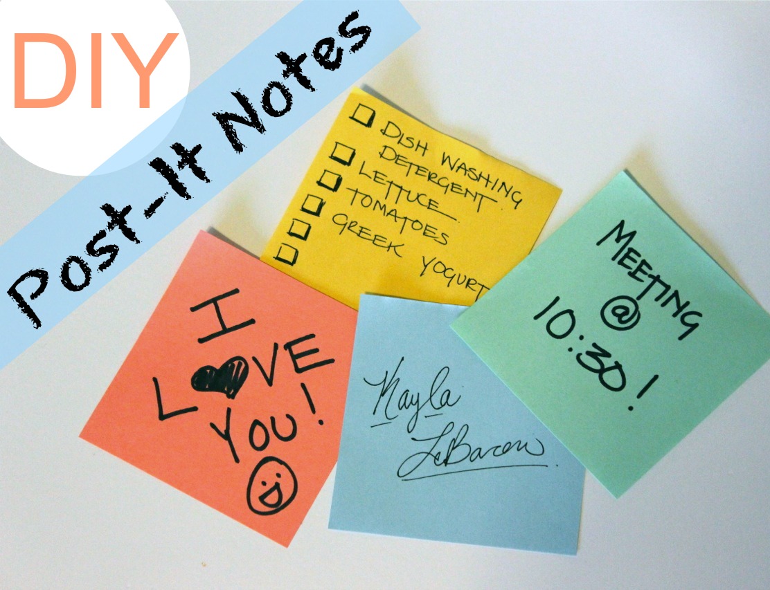 Kayla LeBaron Interiors DIY Post It Notes How To Make Your Own kayla-lebaron-interiors-diy-post-it-notes-how-to-make-your-own