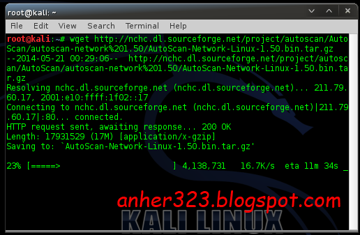 Cara install AutoScan-Network di kali linux | Anherr Blog's