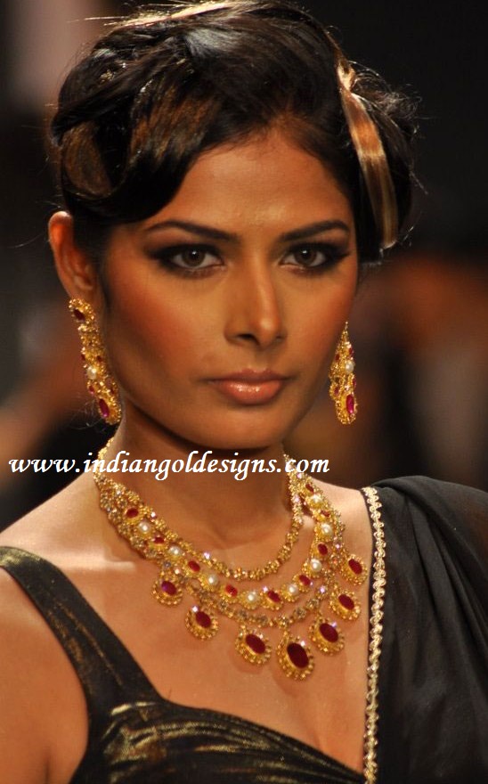 Uncut Ruby Necklace Designs