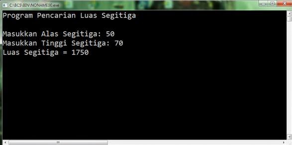 TUTORIAL PROGRAM MENGHITUNG LUAS SEGITIGA DENGAN C++ - BELAJAR INFORMATIKA