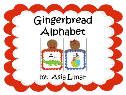 Gingerbread Man Alphabet for Back to School | Mrs. Limar's Stars!
