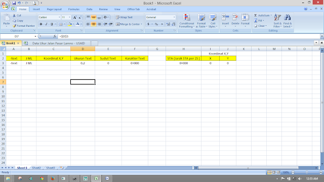 Mengkombinasikan Excel Dengan AutoCad untuk Membuat Text - Cad of Autocad