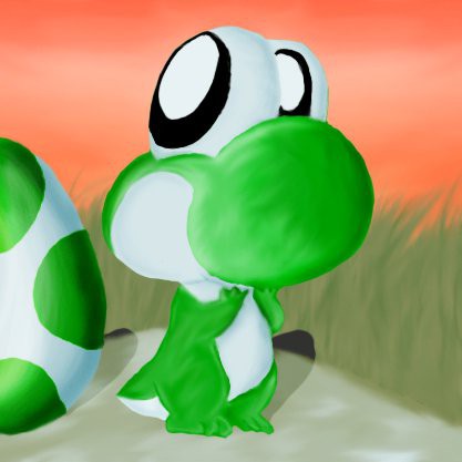 Como dibujar a yoshi bebé - Imagui