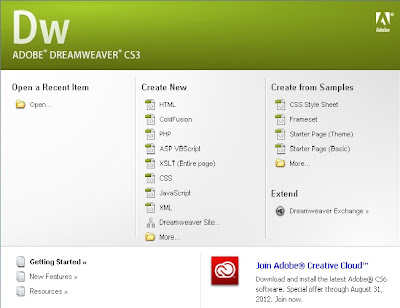 Imam Saputra's Blog: ADOBE DREAMWEAVER CS3